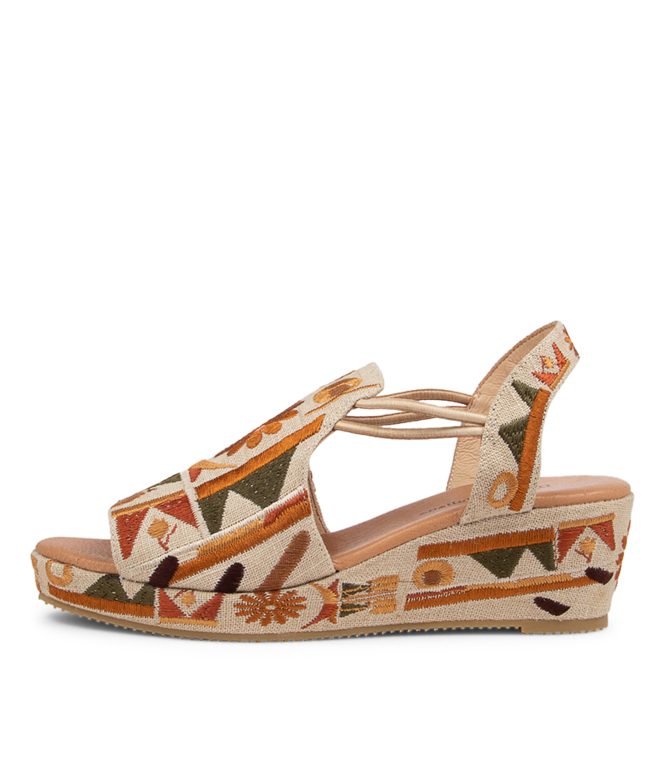 Sahirah Bright Multi Fabric Sandals By Django And Juliette Shop Online At Cinori
