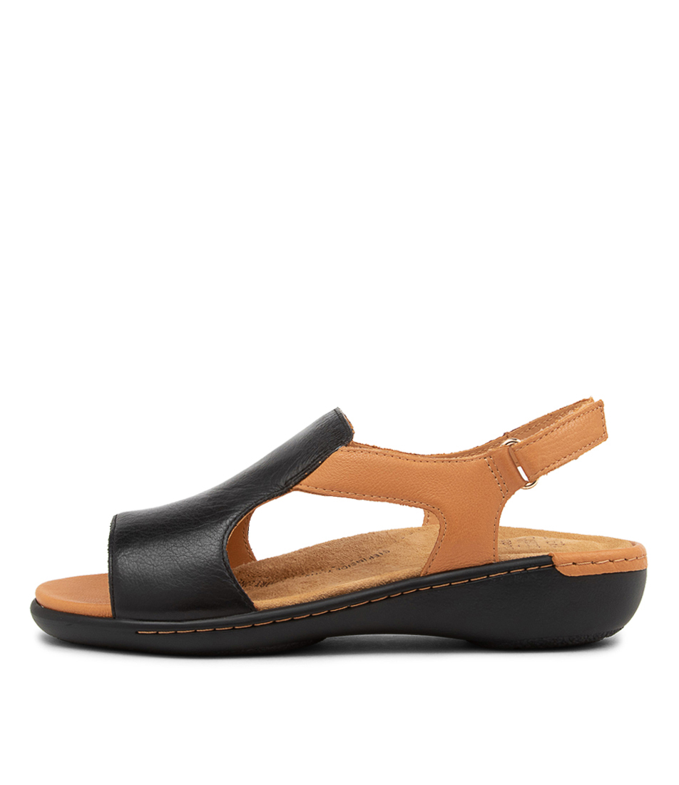 Balinto W Blush Tan Leather Sandals by Ziera | Shop Online at Mathers